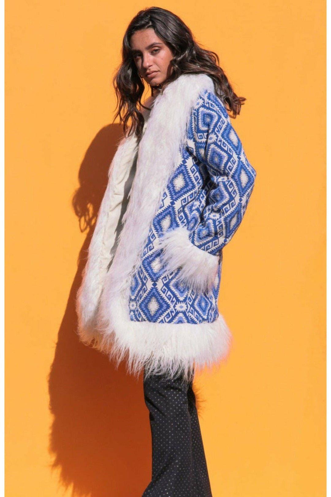 ZAFI Coat - Blue - Etsy