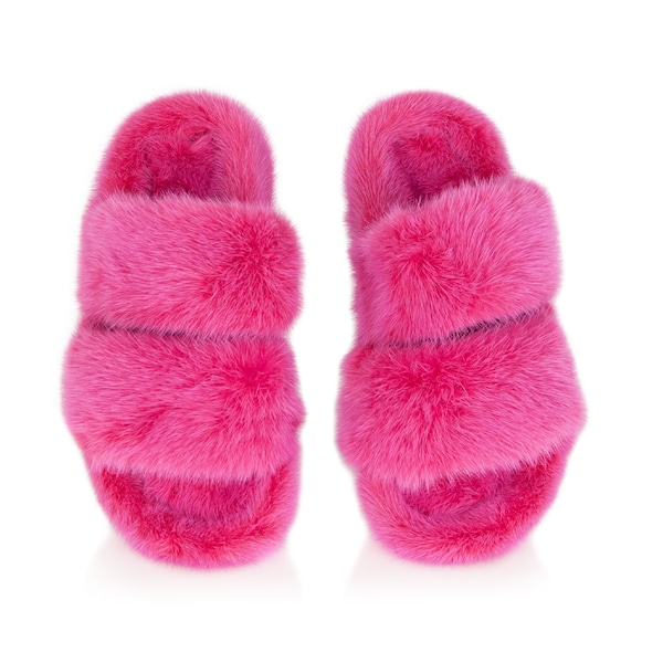 Fur Slides for Women - Etsy