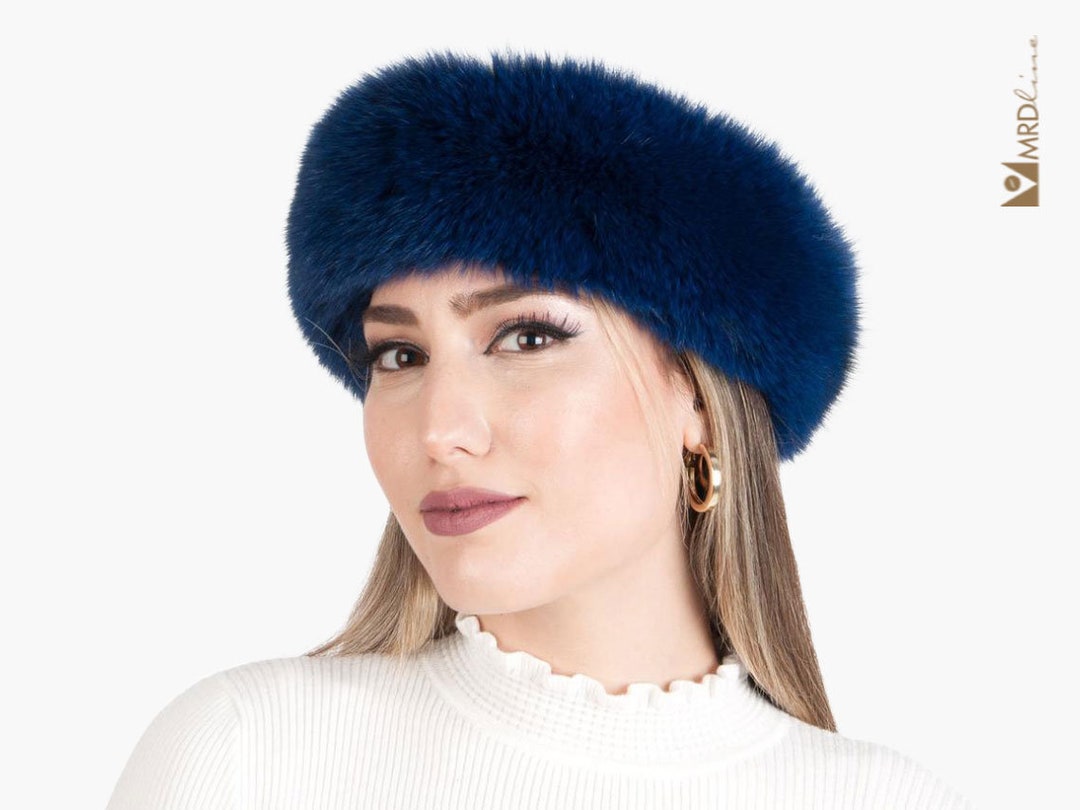Handmade Real Blue Fox Fur Headband Fox Fur Headband Fur - Etsy