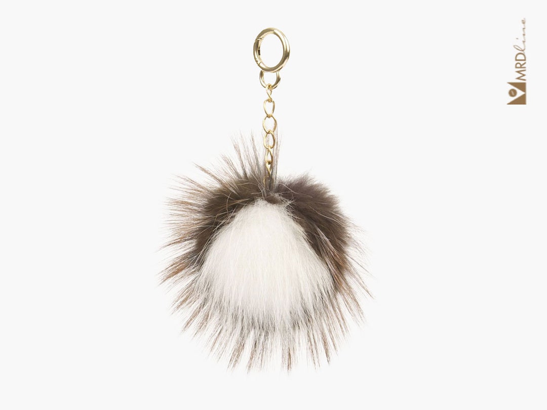 Fur Bag Charm, Fur Pom Pom Bag Charm, Fur Keychain, Fur Pom Pom ...