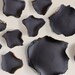 Set of 34 3D MINI + MICRO Tiles, Black Porcelain Oversize Wall Art ...