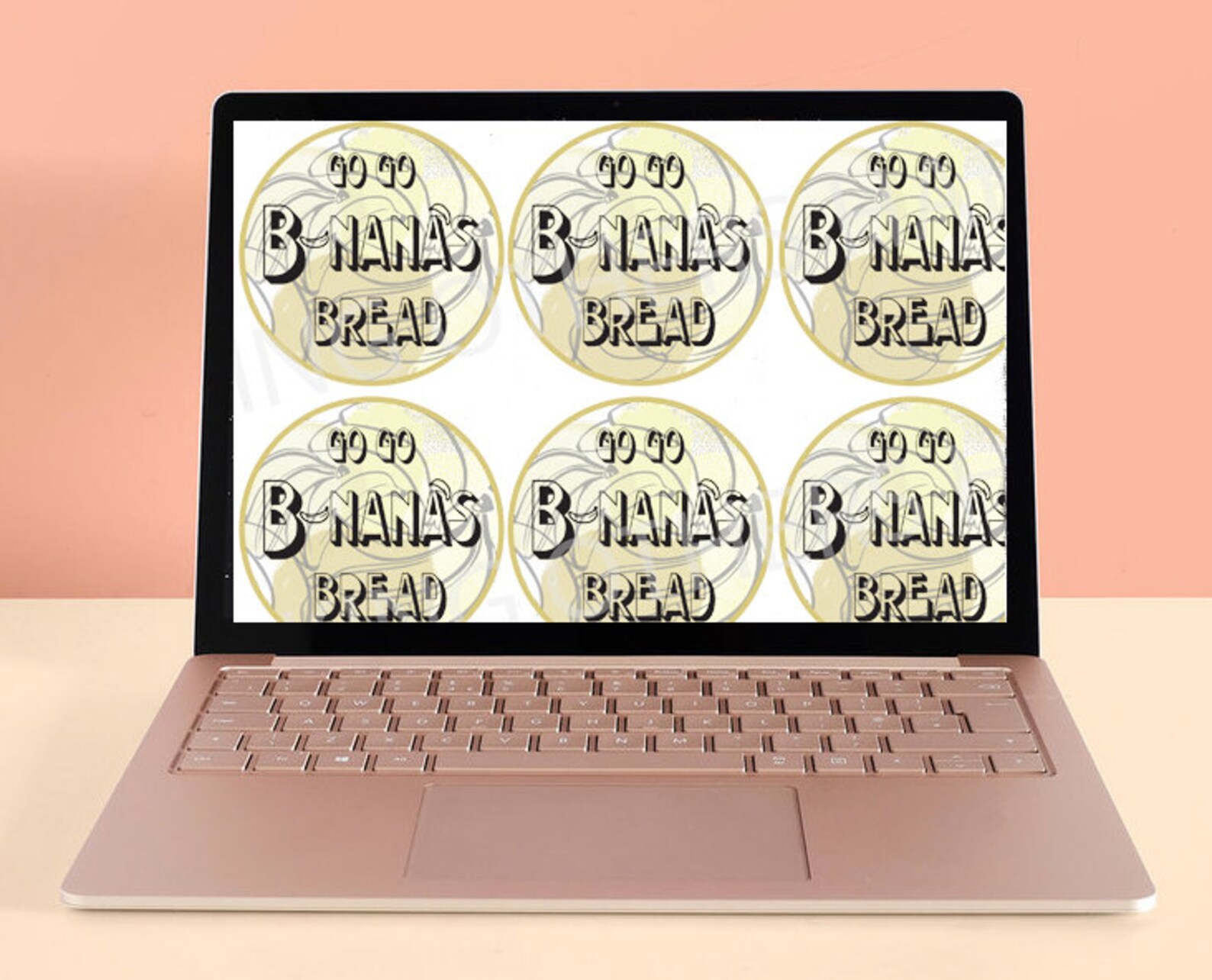 Bake Sale Stickers Banana Bread Printable Instant Download - Etsy