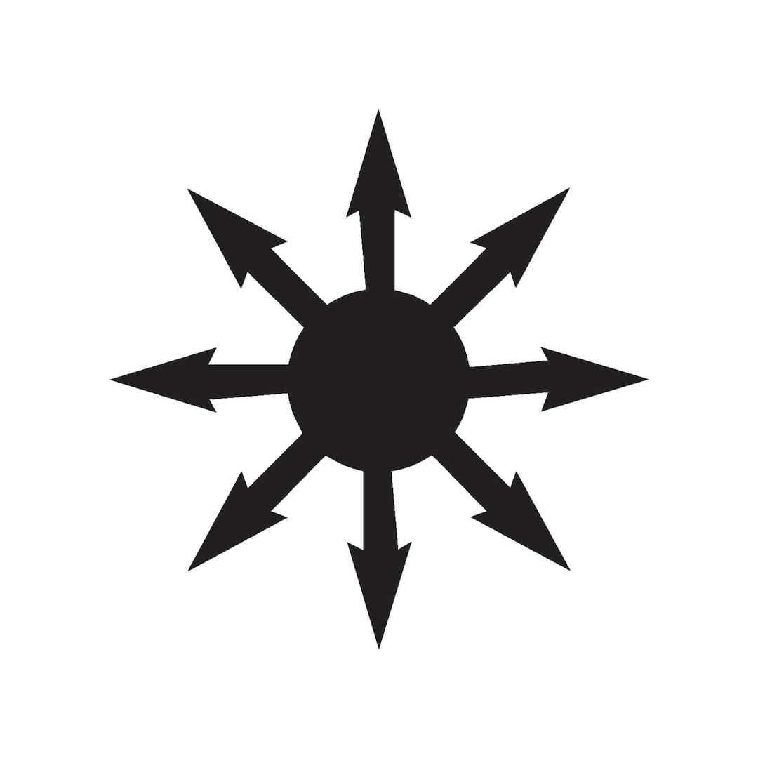 Chaos Symbol - Vinyl Decal Sticker - 3 Sizes - 9 Solid Colors - Ebn157 ...