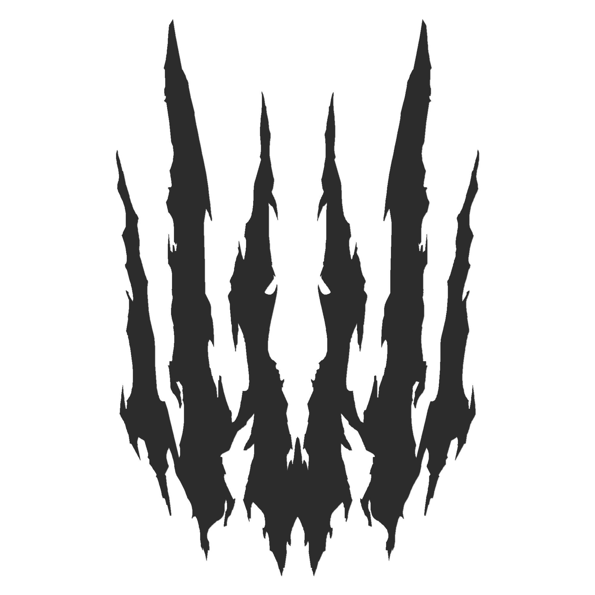 Tribal Claw Rip Vinyl Decal Sticker 3 Sizes 9 Solid | Etsy