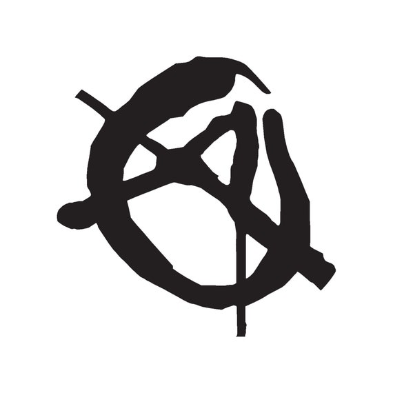 Anarchy Symbol Vinyl Decal Sticker 3 Sizes 9 Solid | Etsy