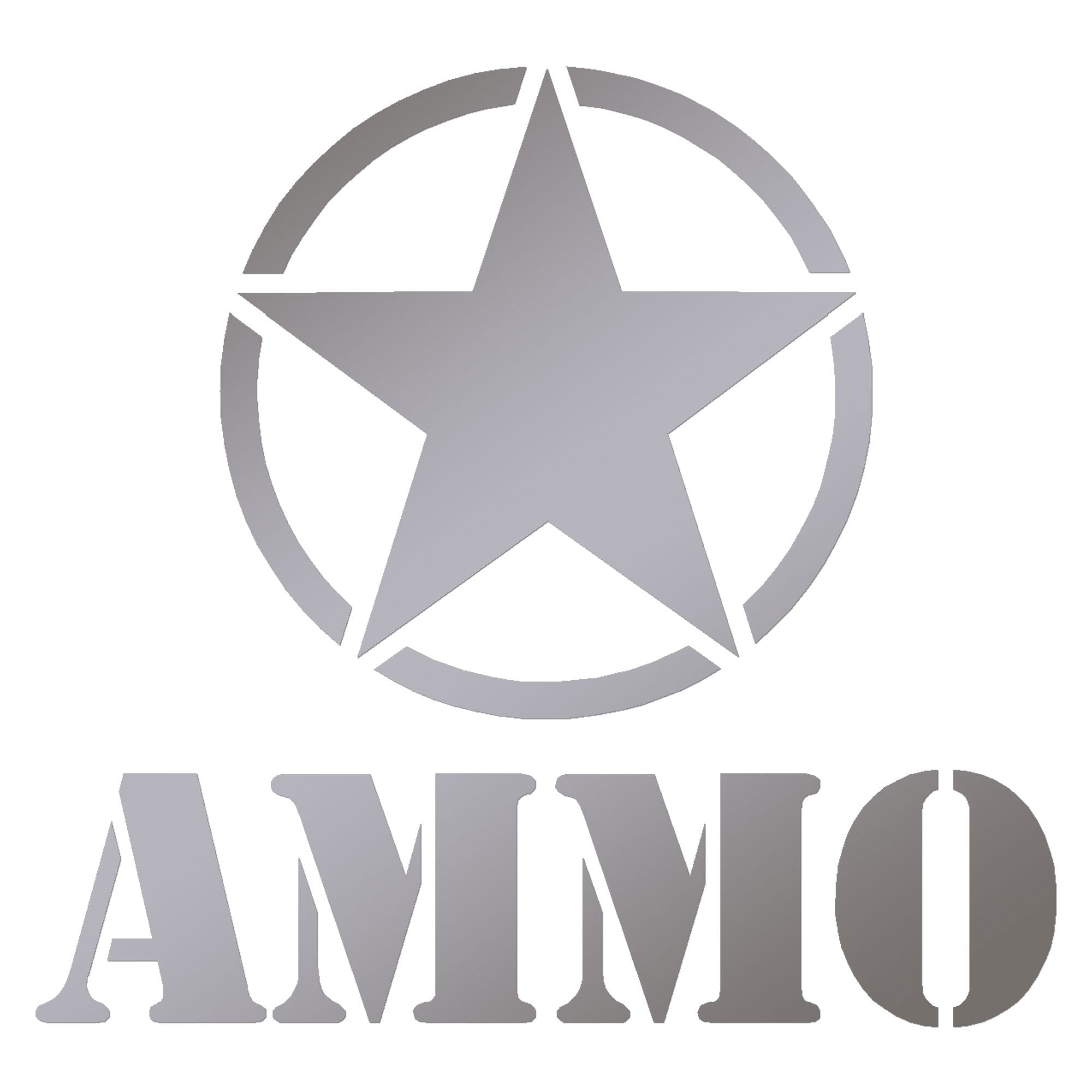 Army Star Ammo Vinyl Decal Sticker 3 Sizes 9 Solid | Etsy
