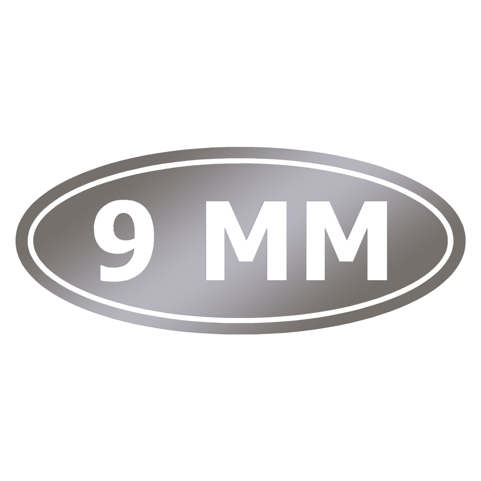 9mm Ammo Vinyl Decal Sticker 3 Sizes 9 Solid Colors | Etsy