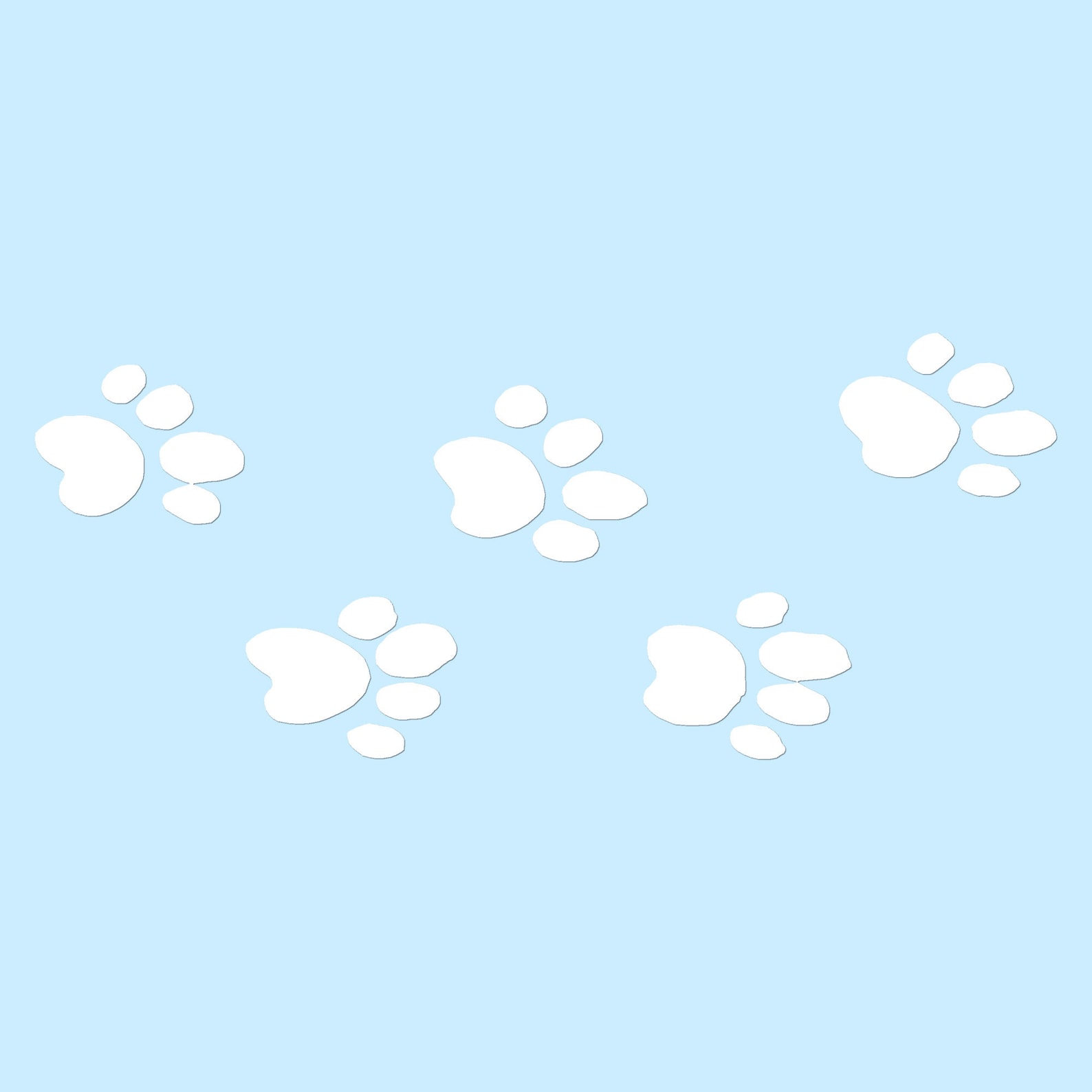 Cat Paw Print Vinyl Decal Sticker 3 Sizes 9 Solid Colors - Etsy