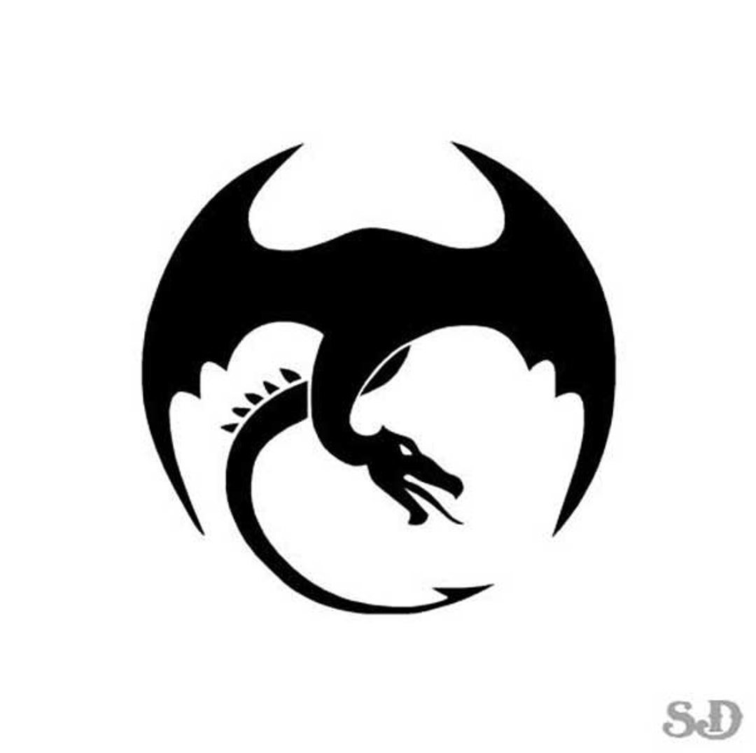 Tribal Flying Dragon Vinyl Decal Sticker 3.75 Long X - Etsy