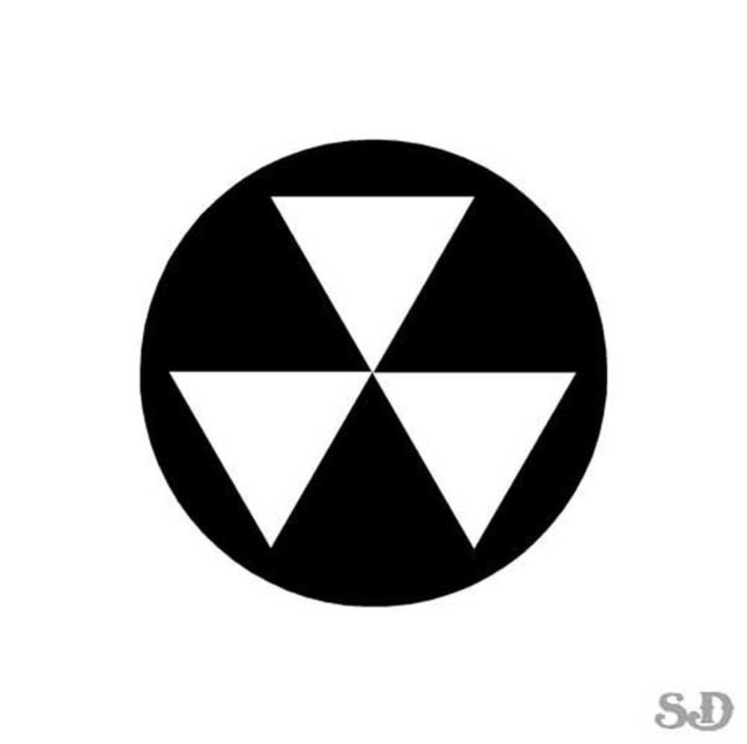 Fallout Shelter Symbol - Vinyl Decal Sticker - 3.75" X 3.75" - 24 ...