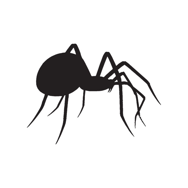 Spider Black Widow - Vinyl Decal Sticker - 3 Sizes - 9 Solid Colors ...