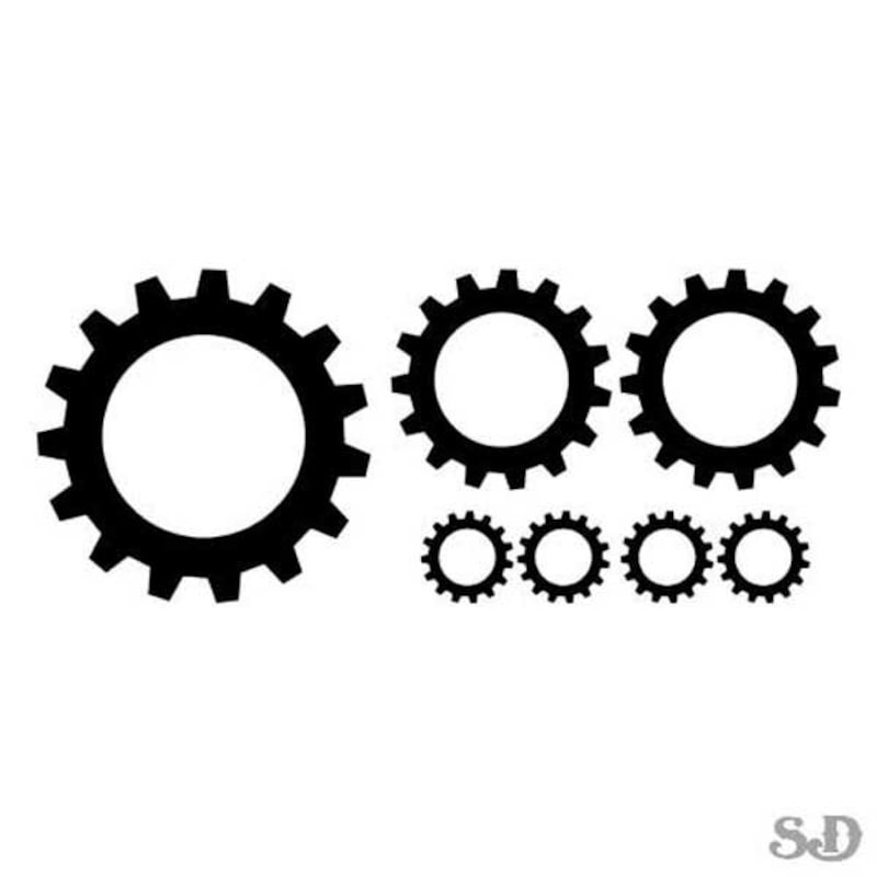 Gear Wall Decal - Etsy