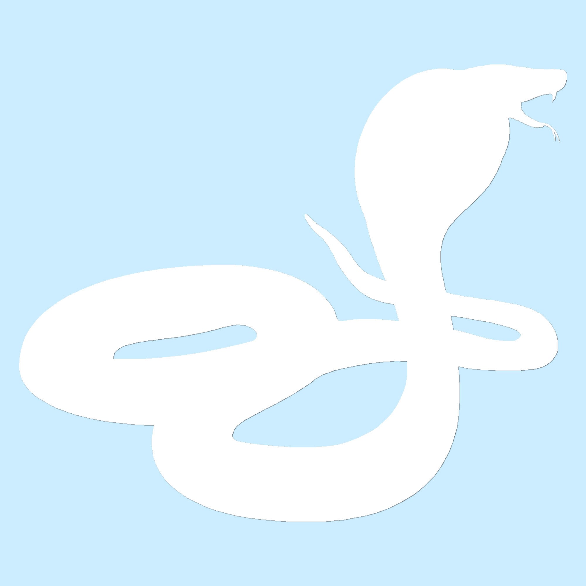 Cobra Snake Viper Vinyl Decal Sticker 3 Sizes 9 Solid | Etsy