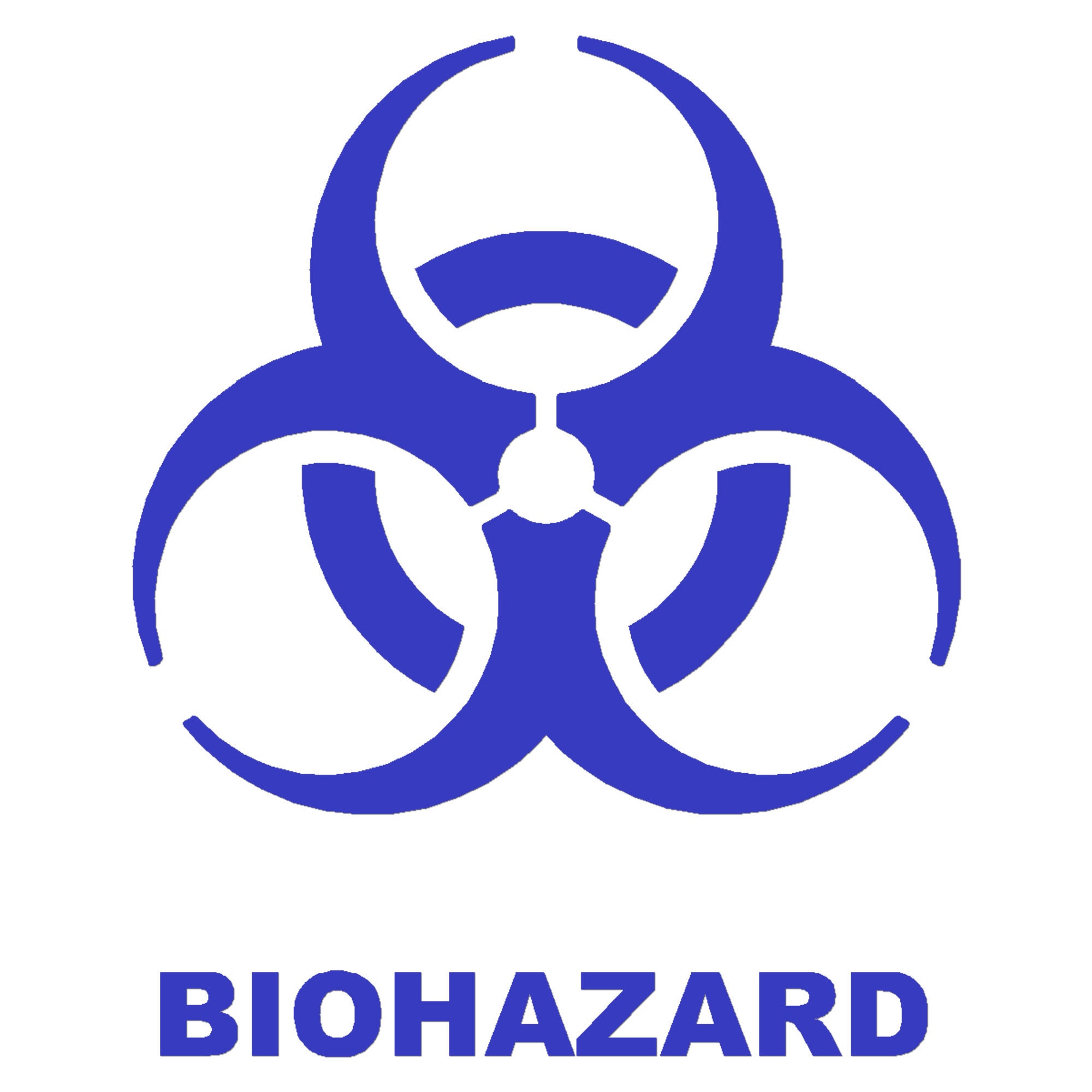 Biohazard Symbol Vinyl Decal Sticker 3 Sizes 9 Solid | Etsy