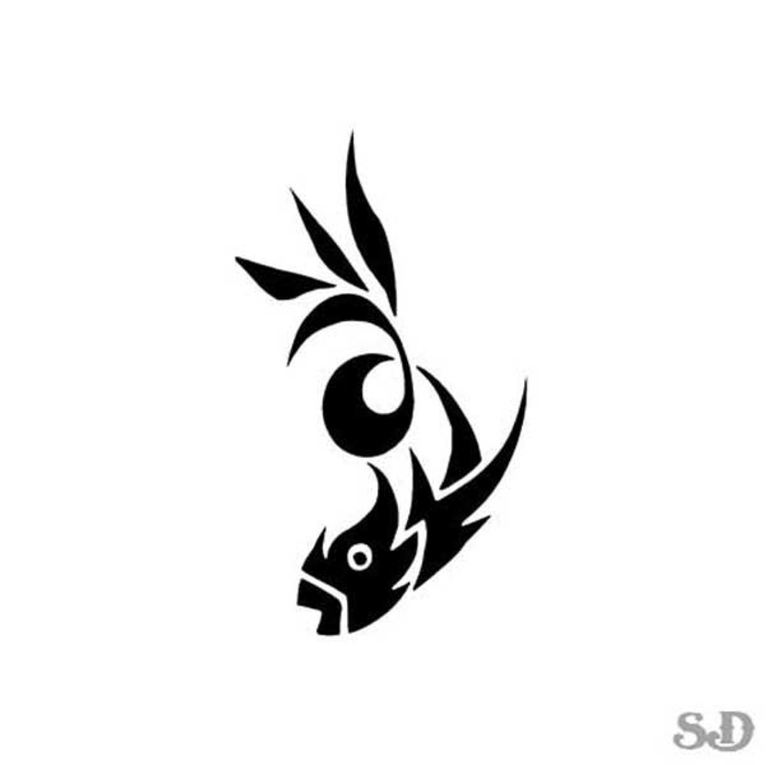 Evil Piranha Fish Art - Vinyl Decal Sticker - 3.75" X 6.5" - 24 Colors ...