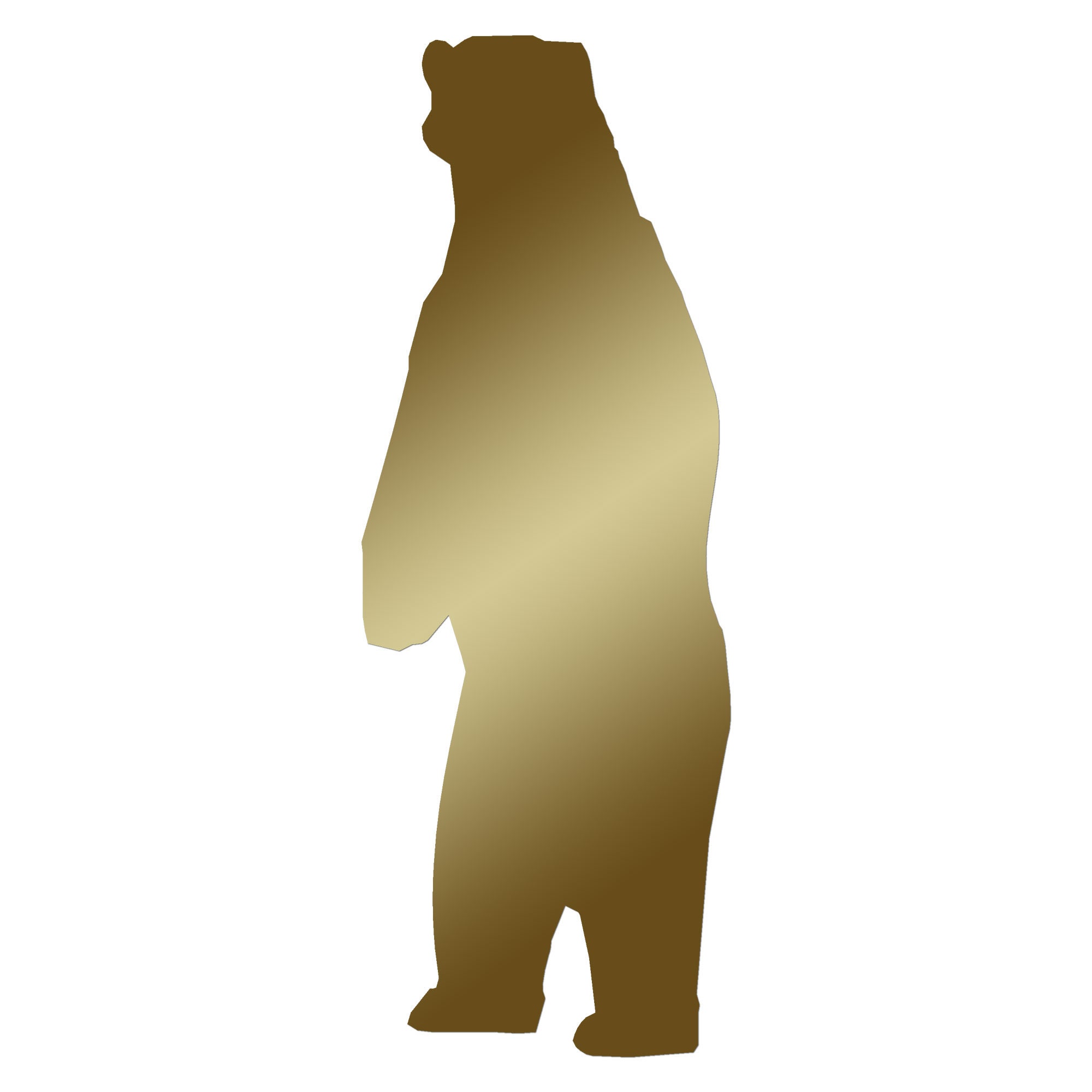 Standing Bear Vinyl Decal Sticker 3 Sizes 9 Solid Colors | Etsy