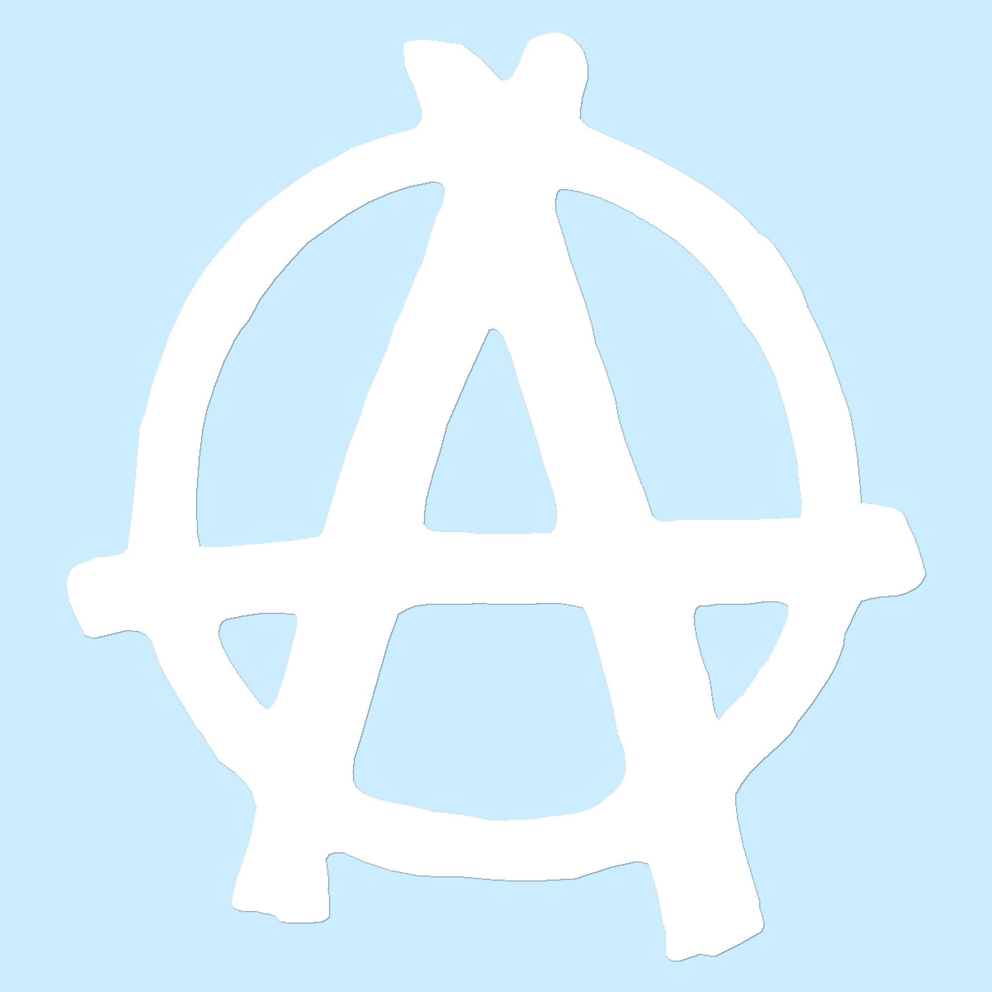 Anarchy Symbol Vinyl Decal Sticker 3 Sizes 9 Solid | Etsy