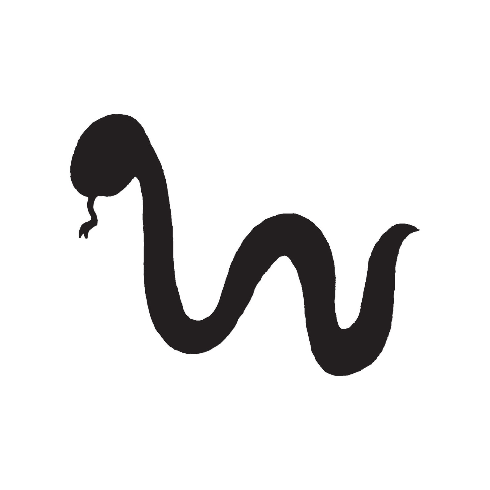 Slithering Snake Drawing Vinyl Decal Sticker 3 Sizes 9 | Etsy