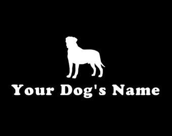 Custom Staffordshire Bull Terrier Dog Name Puppy Decal Sticker 24 ...