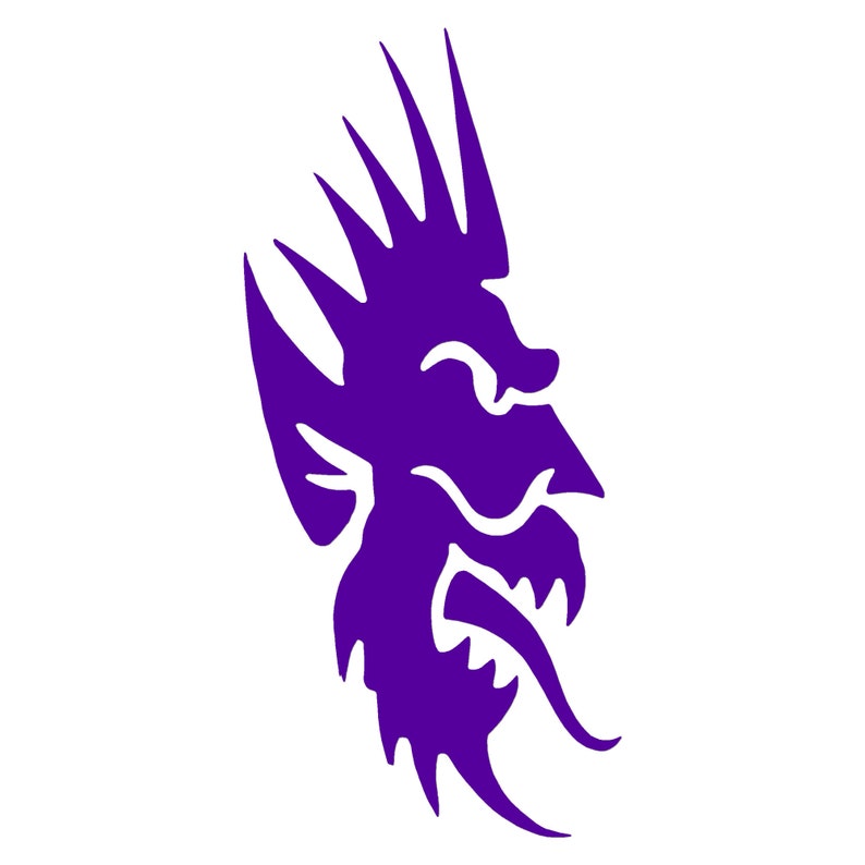 Demon Skull Head Vinyl Decal Sticker 3 Sizes 9 Solid - Etsy