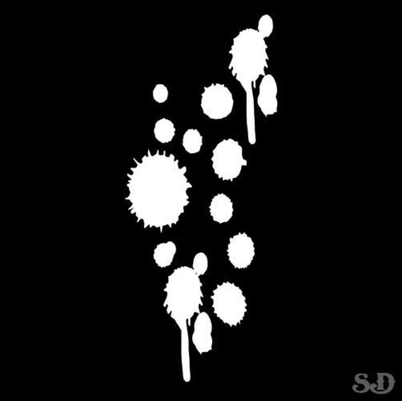 Paint Splatter Paintball Vinyl Decal Sticker 3.75 | Etsy