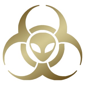 Alien Biohazard - Vinyl Decal Sticker - 3 Sizes - 9 Solid Colors - Ebn8 ...