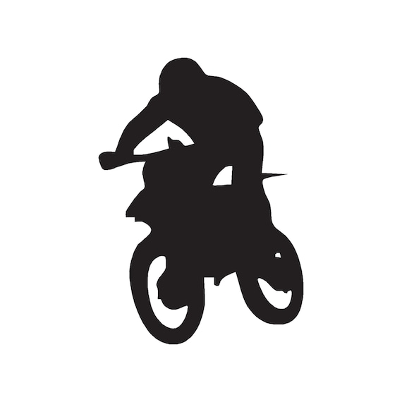 Dirt Bike Motocross Vinyl Decal Sticker 3 Sizes 9 Solid | Etsy