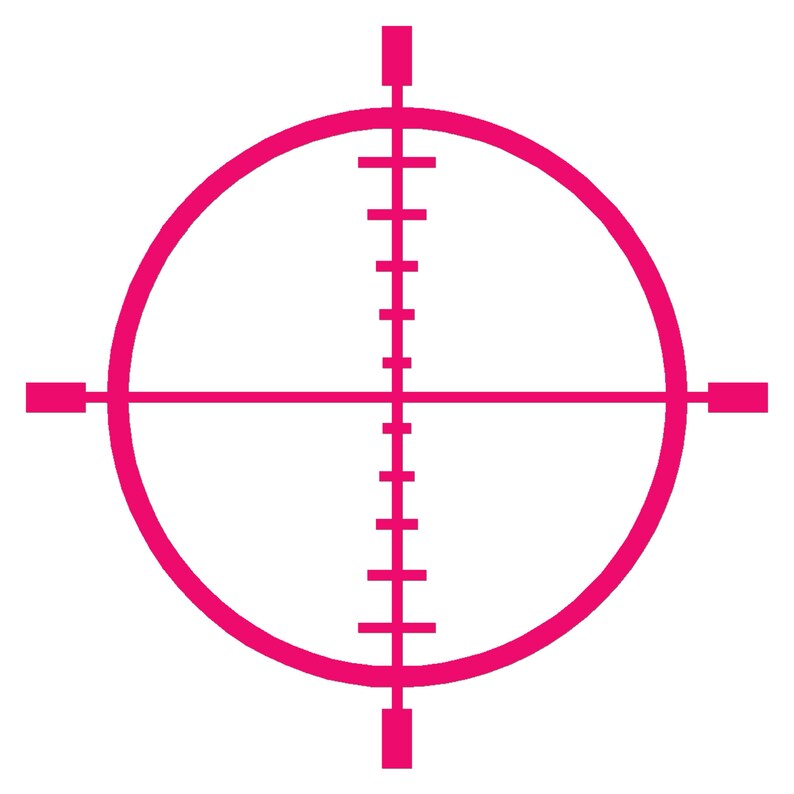 Target Crosshair Vinyl Decal Sticker 3 Sizes 9 Solid - Etsy