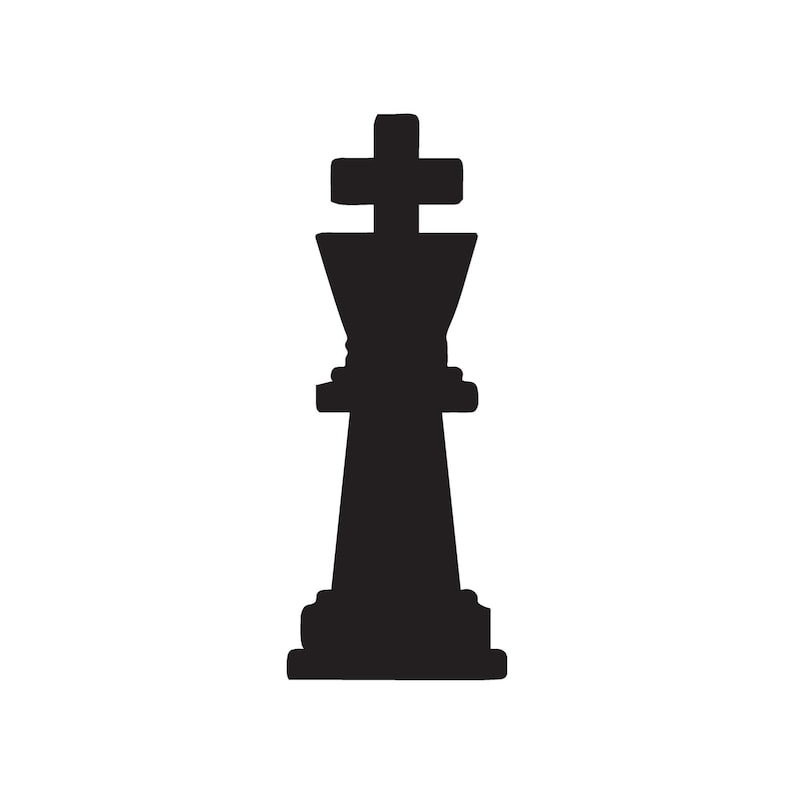 Chess Piece King Vinyl Decal Sticker 3 Sizes 9 Solid - Etsy