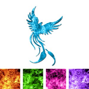 Phoenix Fire Bird - Decal Sticker - 2.25" Long X 3.75" High - 28 Colors ...