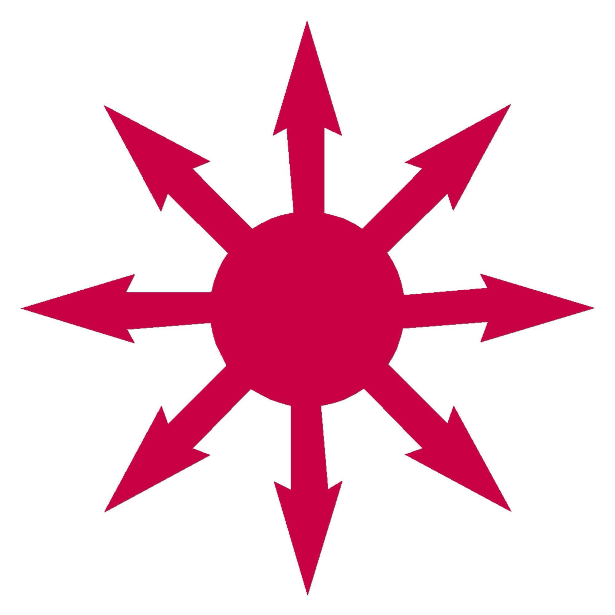 Chaos Symbol Vinyl Decal Sticker 3 Sizes 9 Solid Colors | Etsy