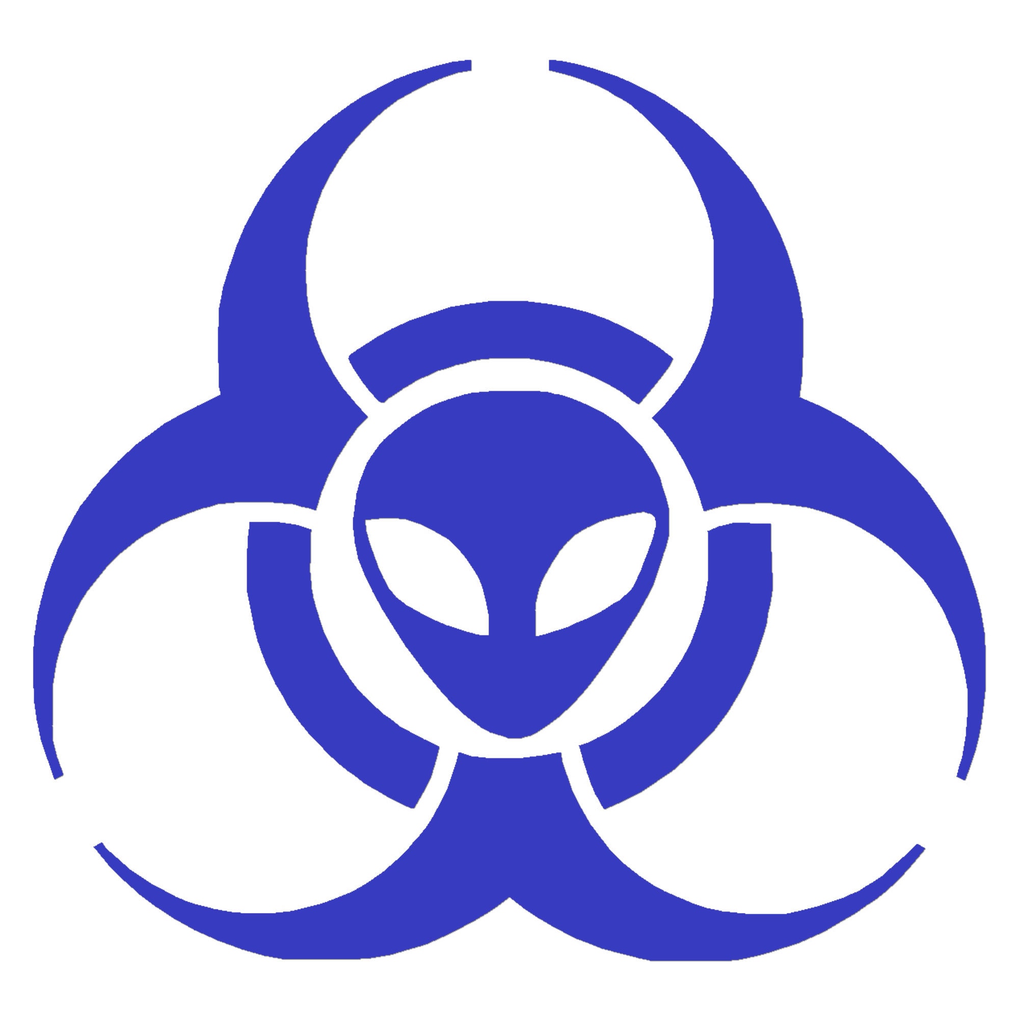 Alien Biohazard Vinyl Decal Sticker 3 Sizes 9 Solid | Etsy