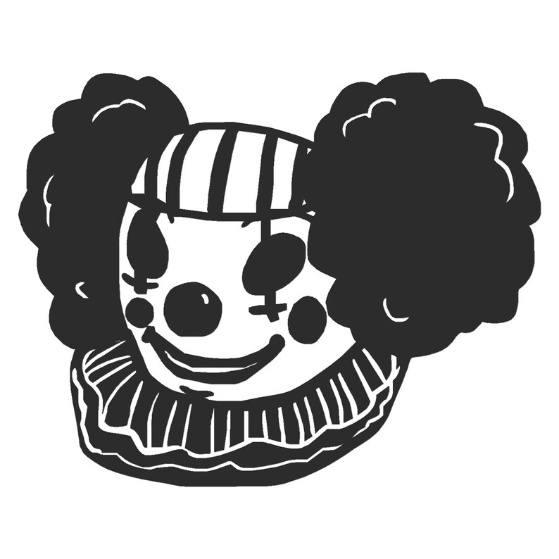 Clown Evil Scary Vinyl Decal Sticker 3 Sizes 9 Solid - Etsy