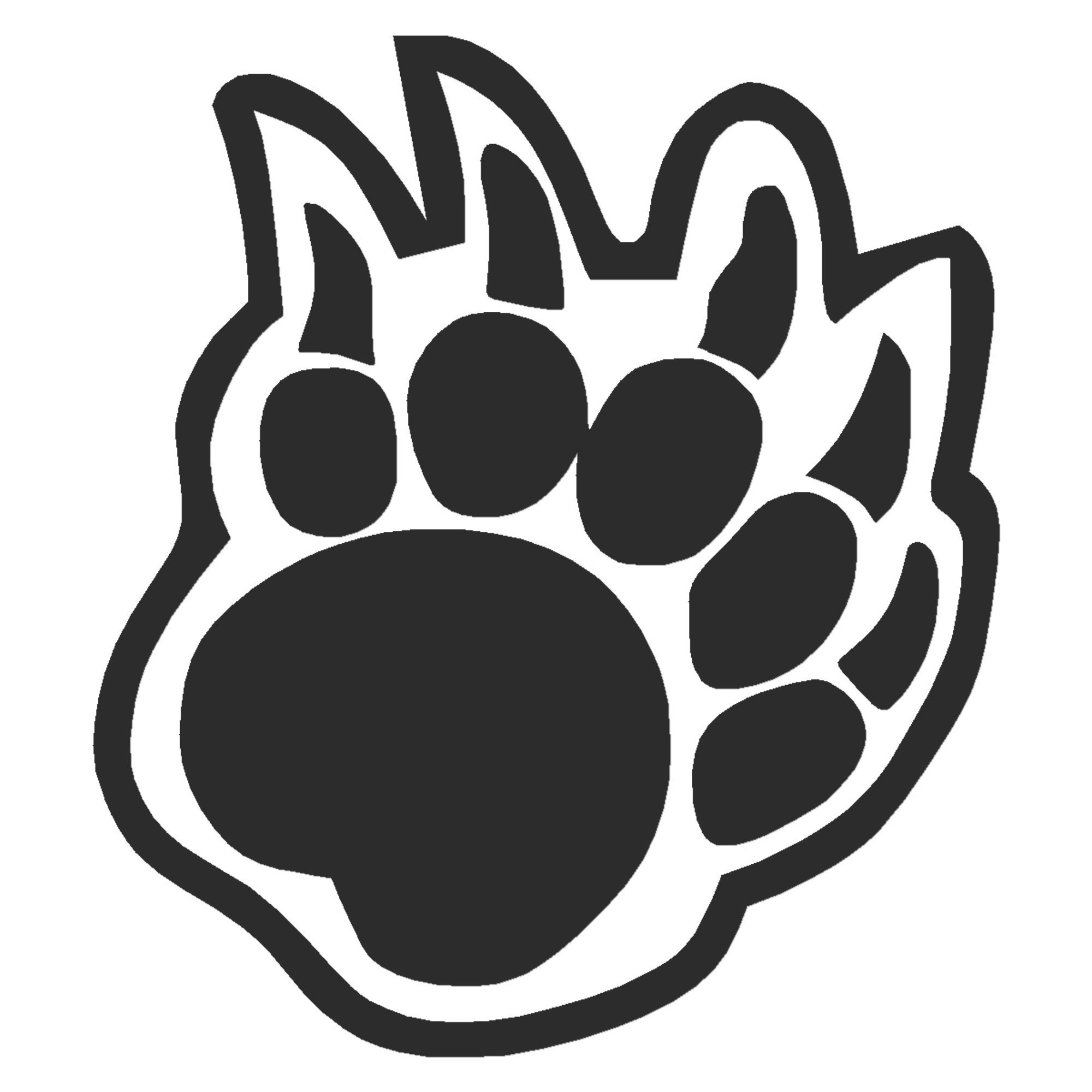 Bear Claw Paw Print Vinyl Decal Sticker 3 Sizes 9 Solid | Etsy