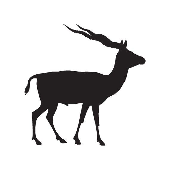 Antelope Impala Gazelle Vinyl Decal Sticker 3 Sizes 9 - Etsy