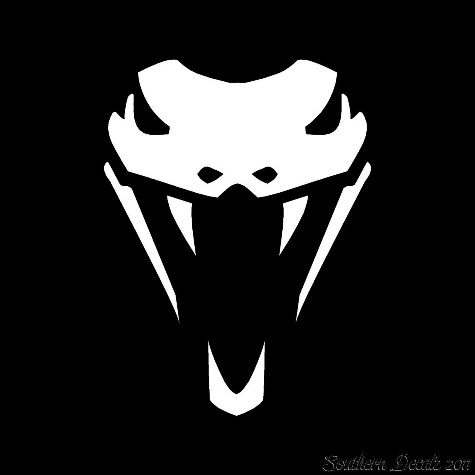 Snake Head Cobra Fangs Vinyl Decal Sticker 3.75 long | Etsy