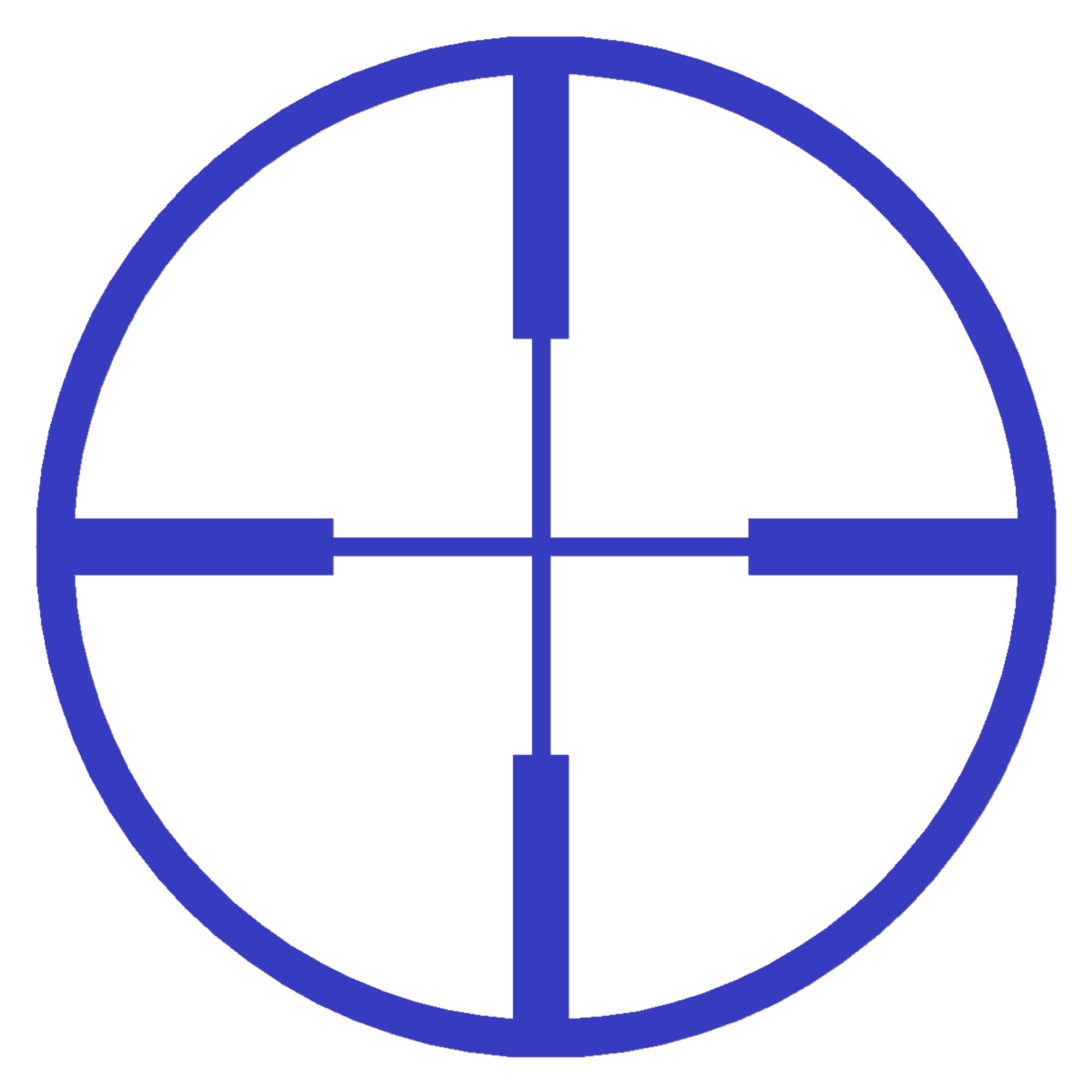 Crosshair Target - Vinyl Decal Sticker - 3 Sizes - 9 Solid Colors ...
