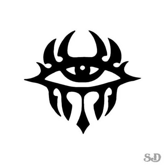 Evil Crying Eye Symbol Vinyl Decal Sticker 4.25 X | Etsy