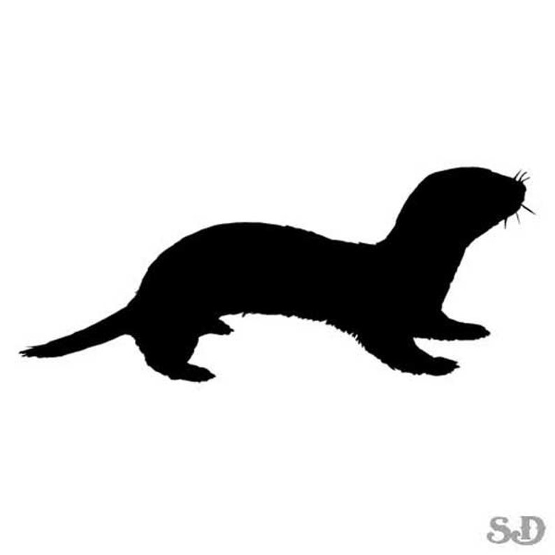 Otter Ferret Polecat Vinyl Decal Sticker 9 Long X - Etsy