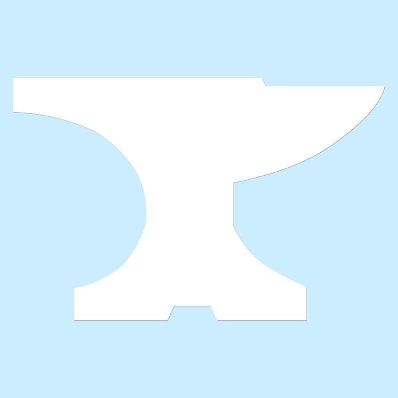 Blacksmith Anvil Vinyl Decal Sticker 3 Sizes 9 Solid - Etsy