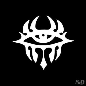 Evil Crying Eye Symbol - Vinyl Decal Sticker - 4.25" X 3.75" - 24 ...