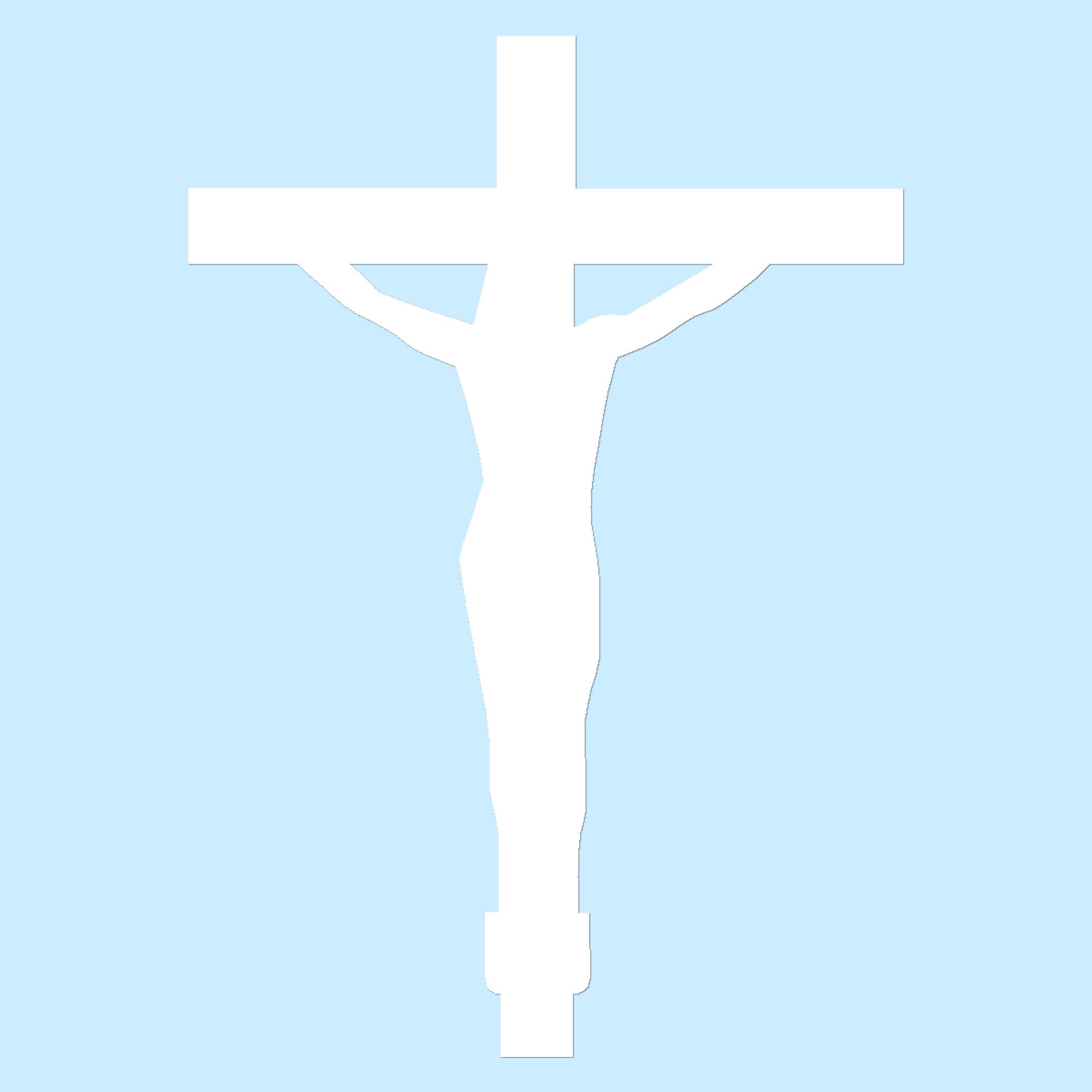 Christian Cross Jesus Vinyl Decal Sticker 3 Sizes 9 - Etsy UK