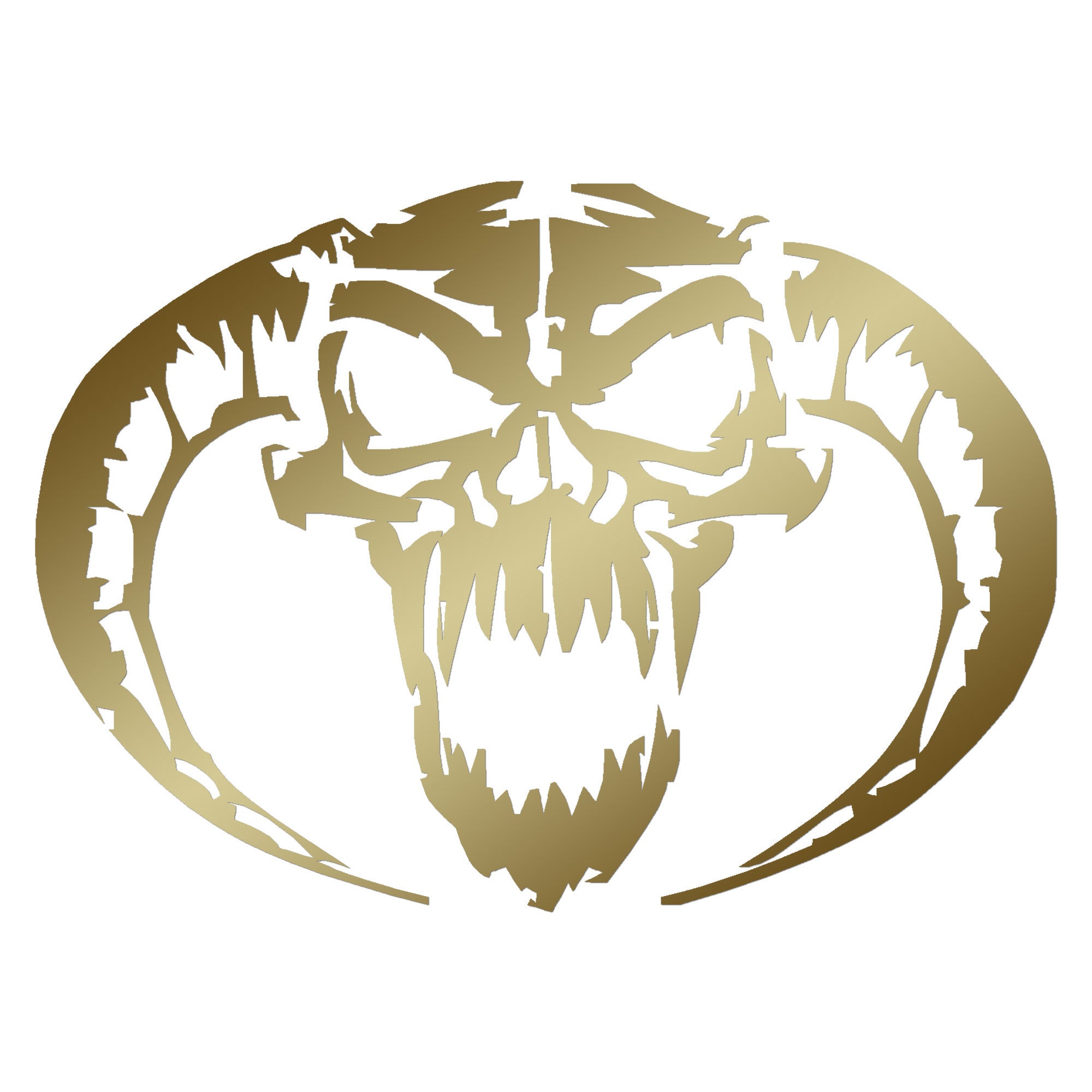 Demon Skull Horns Vinyl Decal Sticker 3 Sizes 9 Solid | Etsy