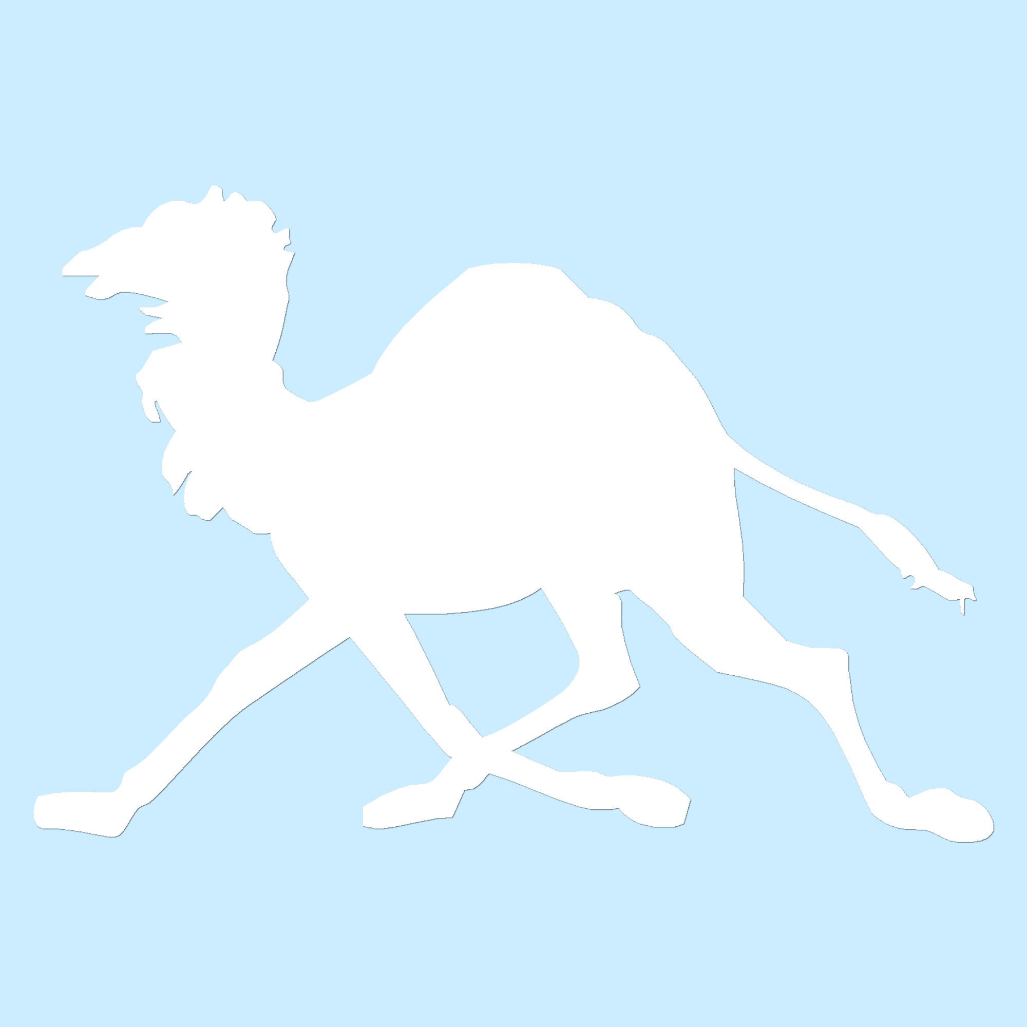 Dromedary Camel Running - Vinyl Decal Sticker - 3 Sizes - 9 Solid ...