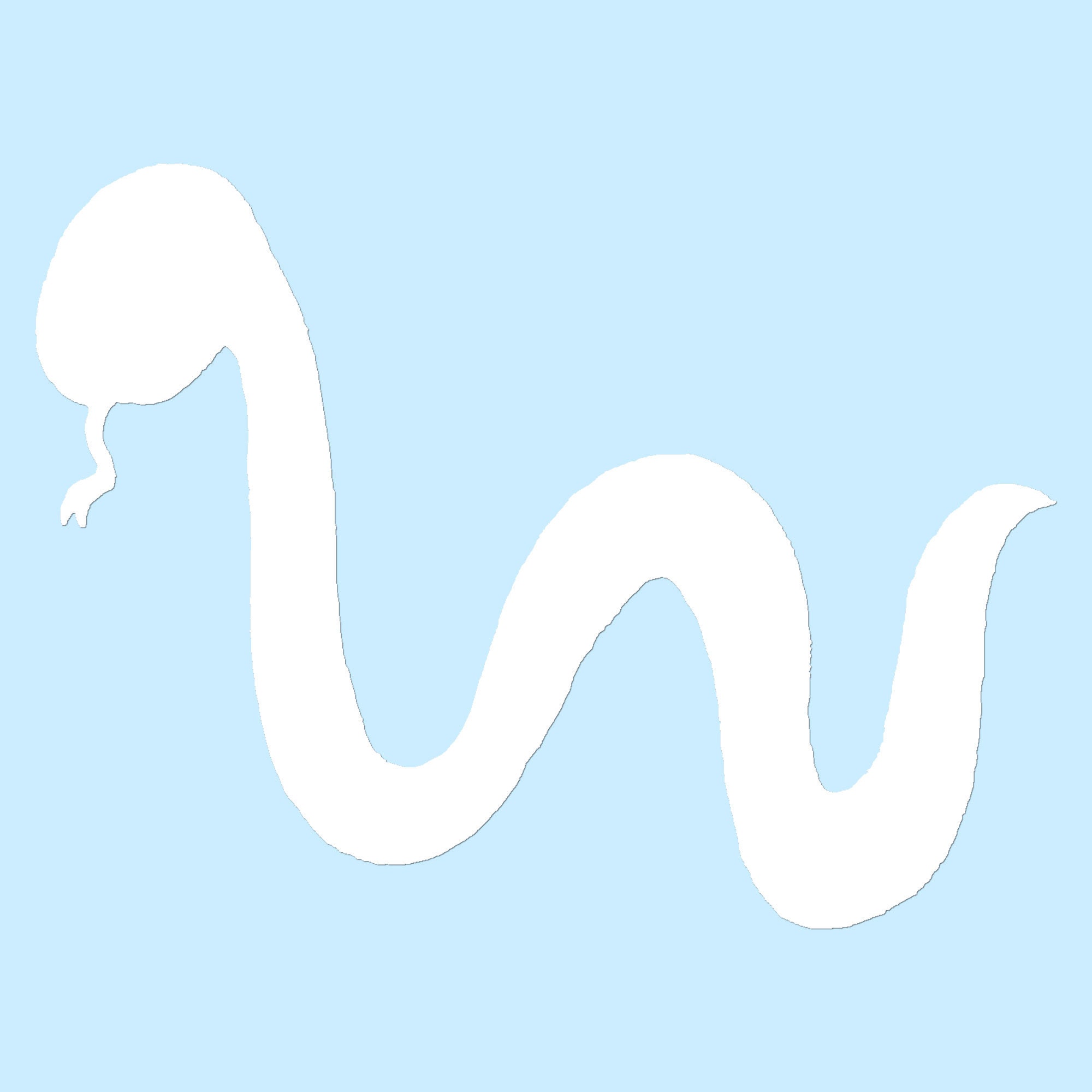 Slithering Snake Drawing Vinyl Decal Sticker 3 Sizes 9 | Etsy