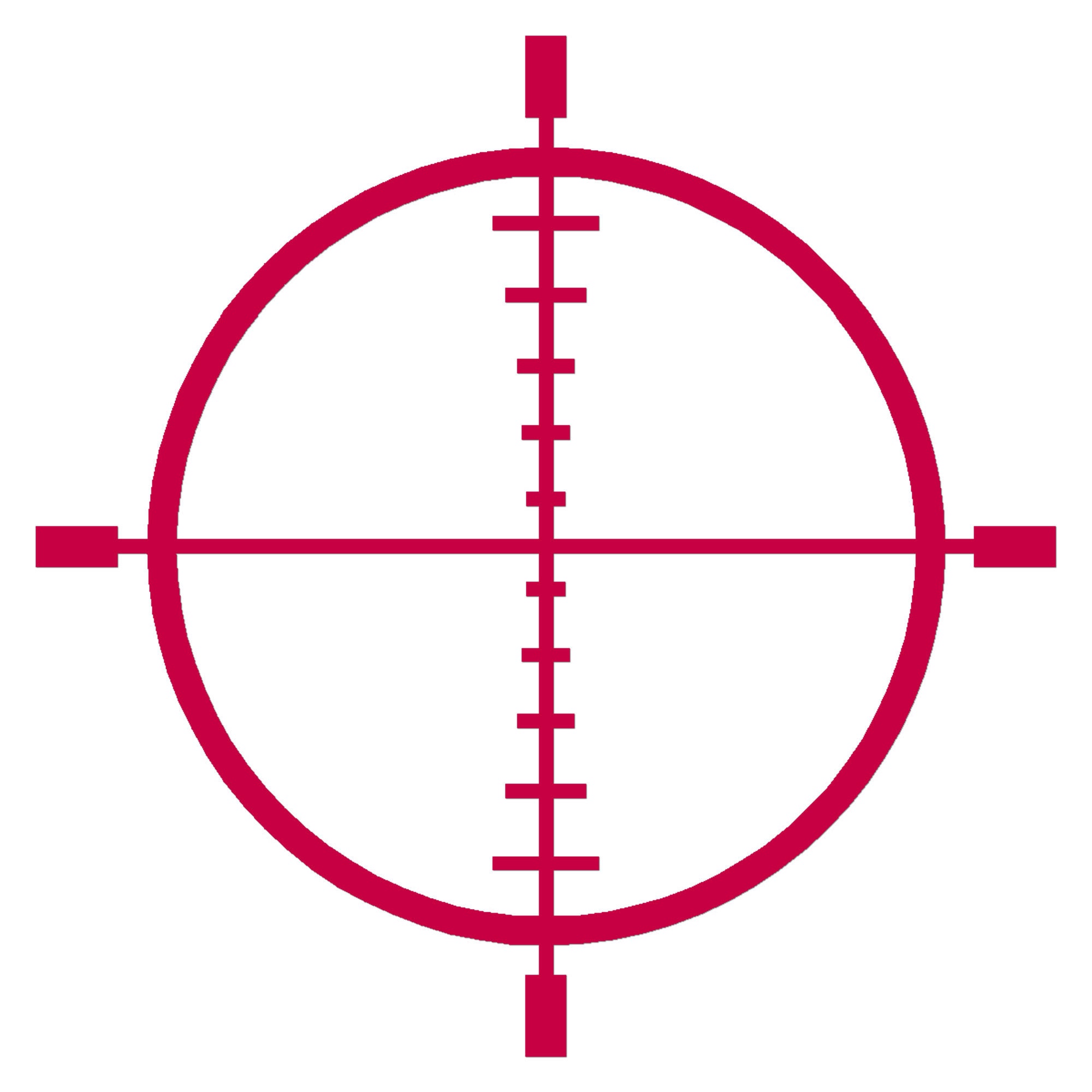 Target Crosshair Vinyl Decal Sticker 3 Sizes 9 Solid | Etsy