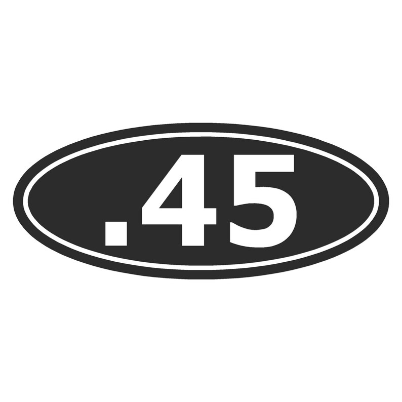 Ammo .45 Pistol Vinyl Decal Sticker 3 Sizes 9 Solid - Etsy