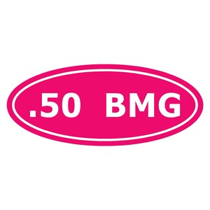 Ammo .50 Rifle BMG Vinyl Decal Sticker 3 Sizes 9 Solid - Etsy