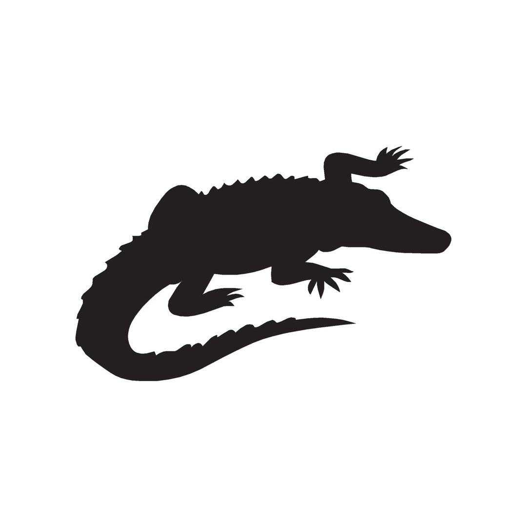 Alligator Crocodile - Vinyl Decal Sticker - 3 Sizes - 9 Solid Colors ...