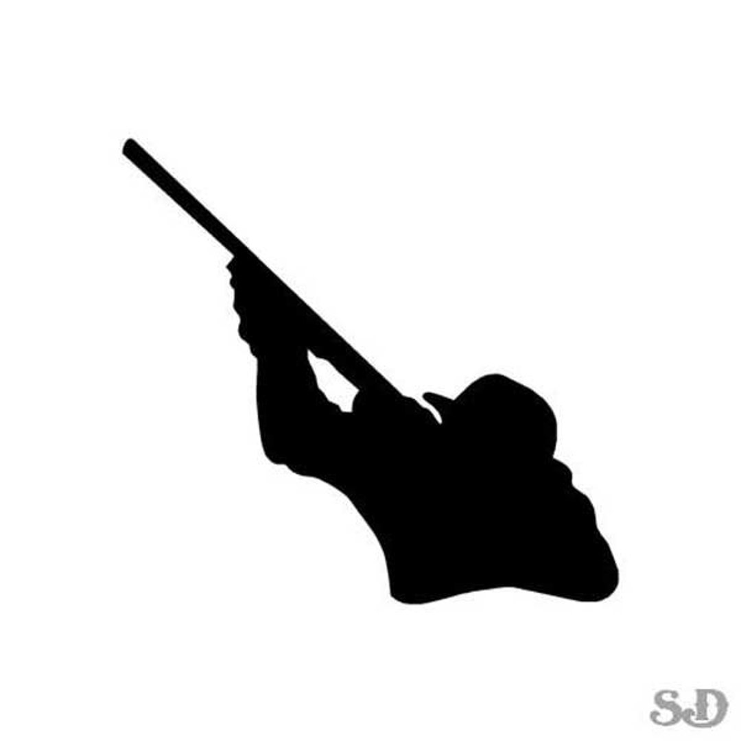 Hunter Duck Hunting Rifle - Vinyl Decal Sticker - 4" X 3.75" - 24 ...